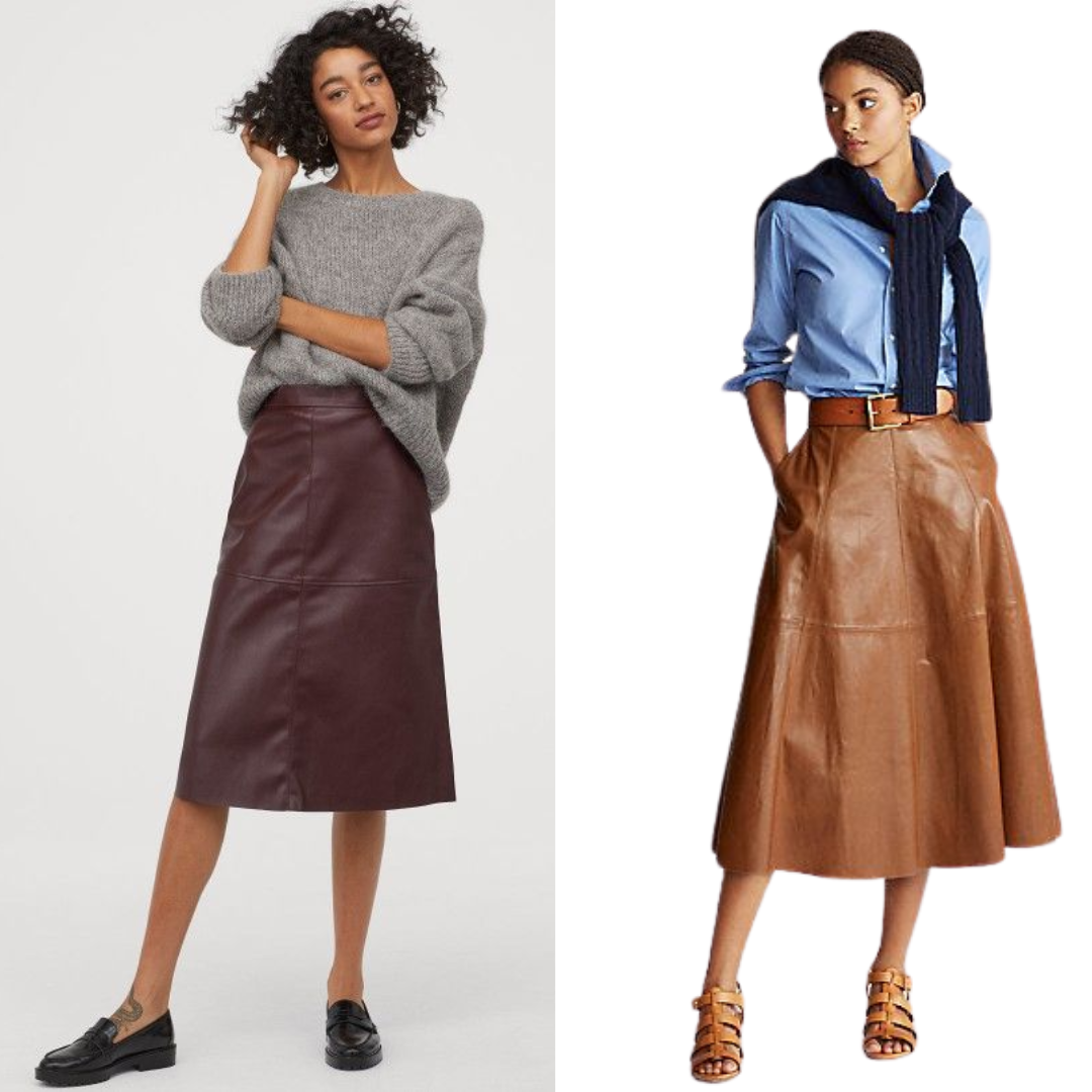 Kako prilagoditi trend svom stilu - kožna suknja - Modna Kapsula